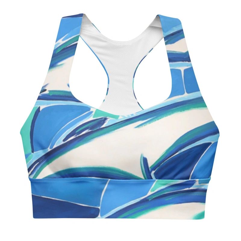 bottoms Up Yoga Pants SPORTS BRA - BLUE DOLPHIN
