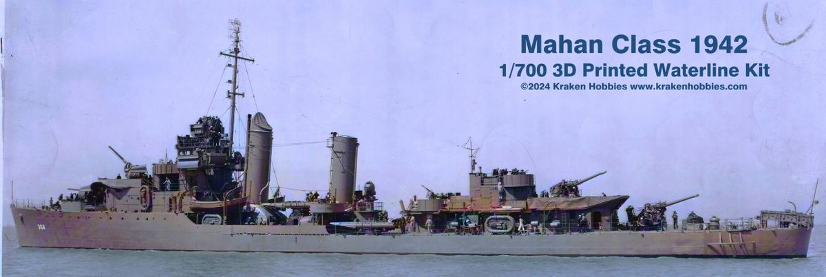 1/700 Mahan Class Destroyer 1942