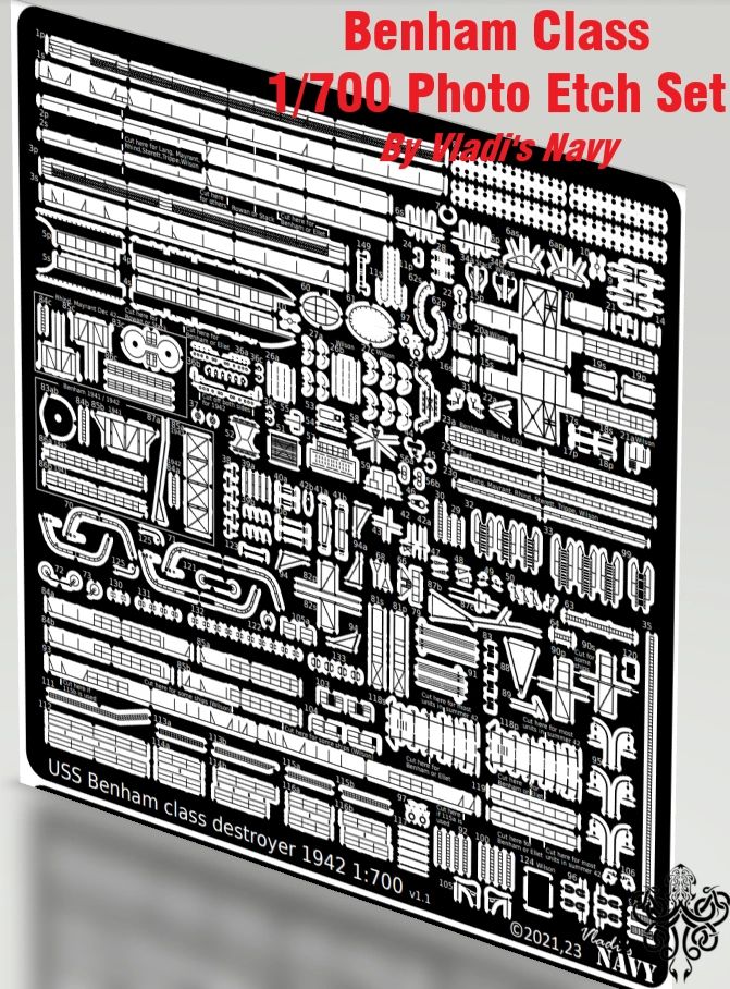 1/700 Benham Class Photo Etch Set