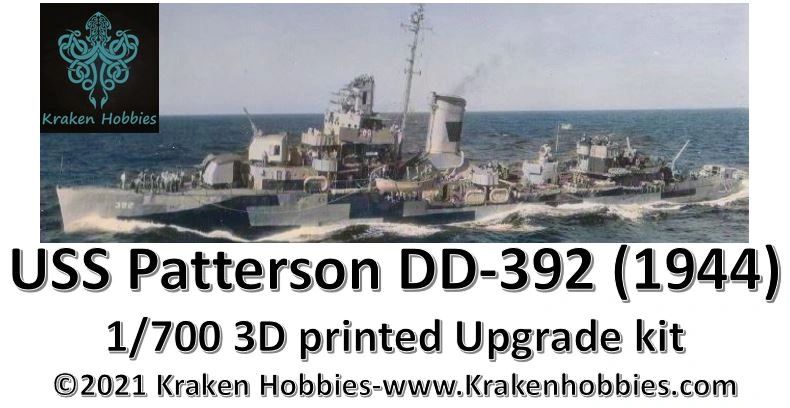 1/700 USS Patterson DD-392 1944 Conversion/Upgrade