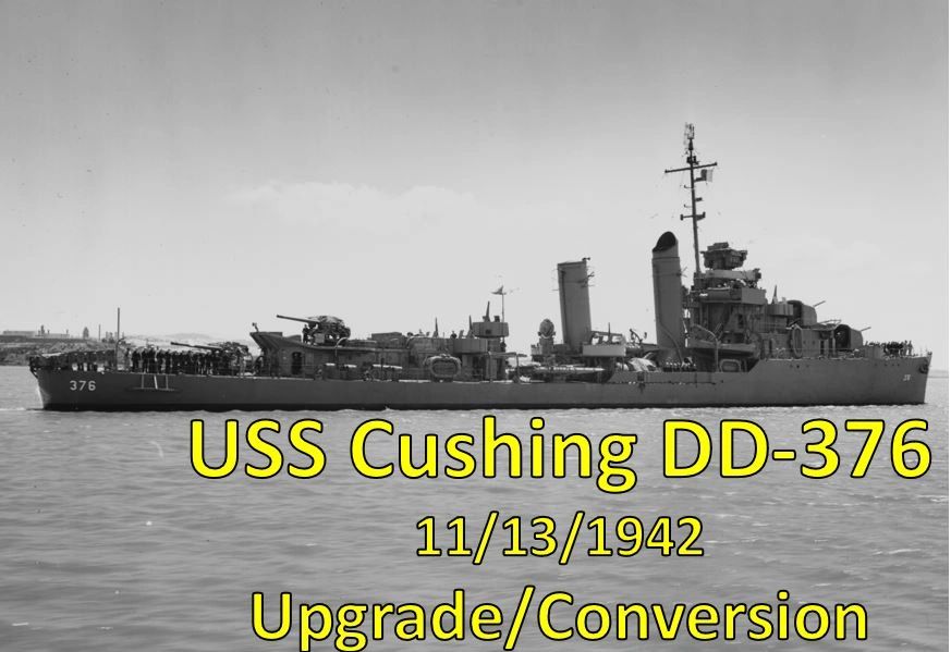 1/700 USS Cushing DD-376 Upgrade/Conversion kit