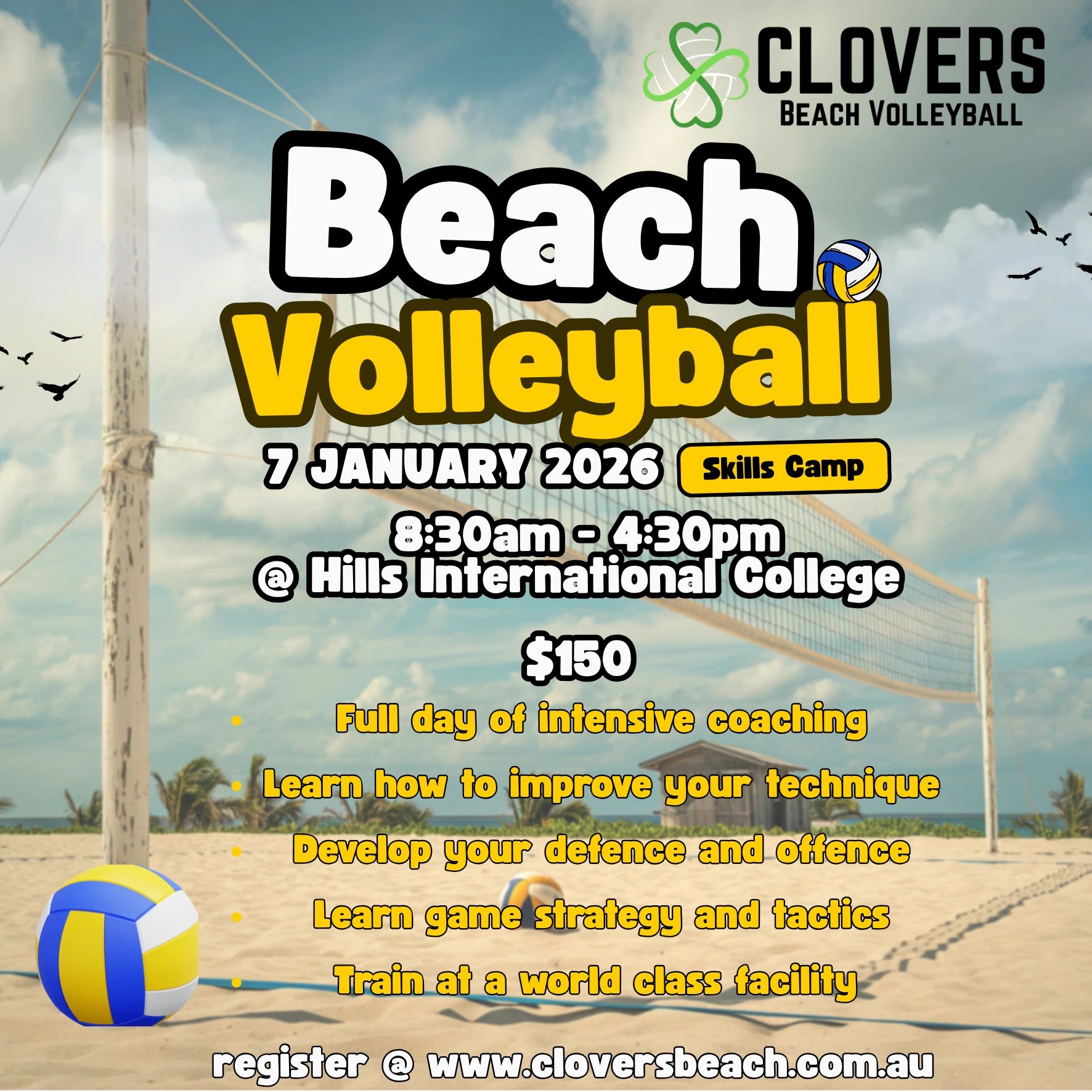 Beach Volleyball Camp | clovers beach volleyball