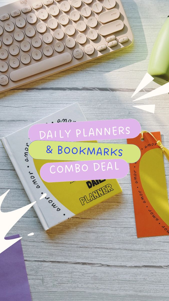Y2K Mini Planner & Bookmark Combo