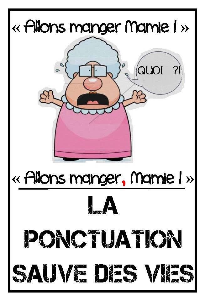 L'importance de la ponctuation!? Learn French with us.