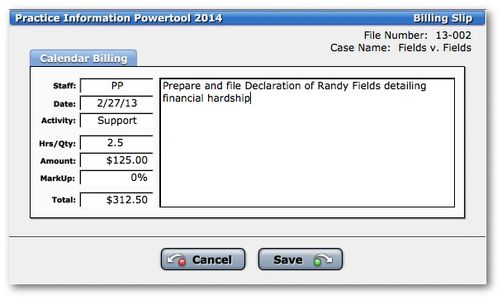 Time and Billing | HiPerSoft Corporation
