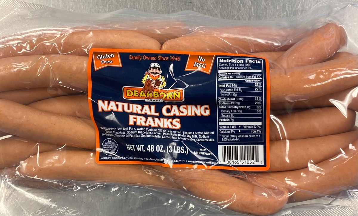 Natural Casing Coney Franks 3 lb