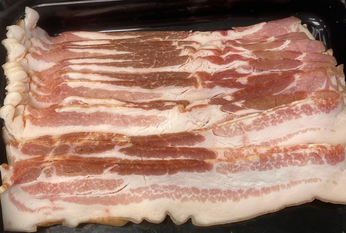 Hickory Smoked Bacon - Thick Sliced Rind On 1 lb