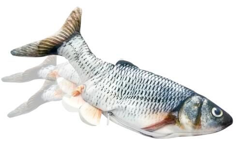 Fish Flop Cat Toy, Interactive Cat Toy, Flips, Flops & Wiggles Like a ...