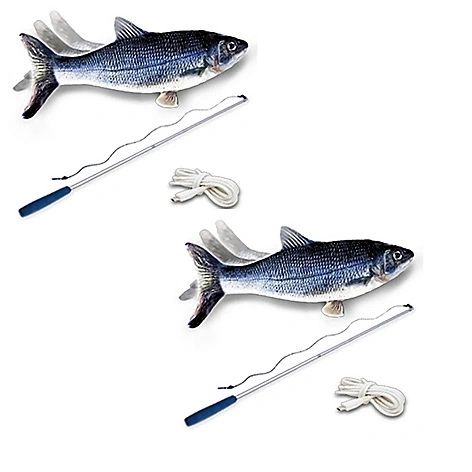 2 PACK Flippity Fish Cat Toy, Interactive Cat Toy, Flips, Flops ...