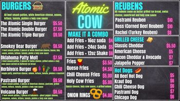 Atomic Cow - Ice Cream, Burgers and Fries, Sub Sandwiches