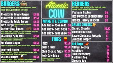 Atomic Cow - Ice Cream, Burgers and Fries, Sub Sandwiches