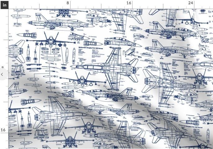 F18 Blueprint White (not stocked, allow 3 weeks for delivery)