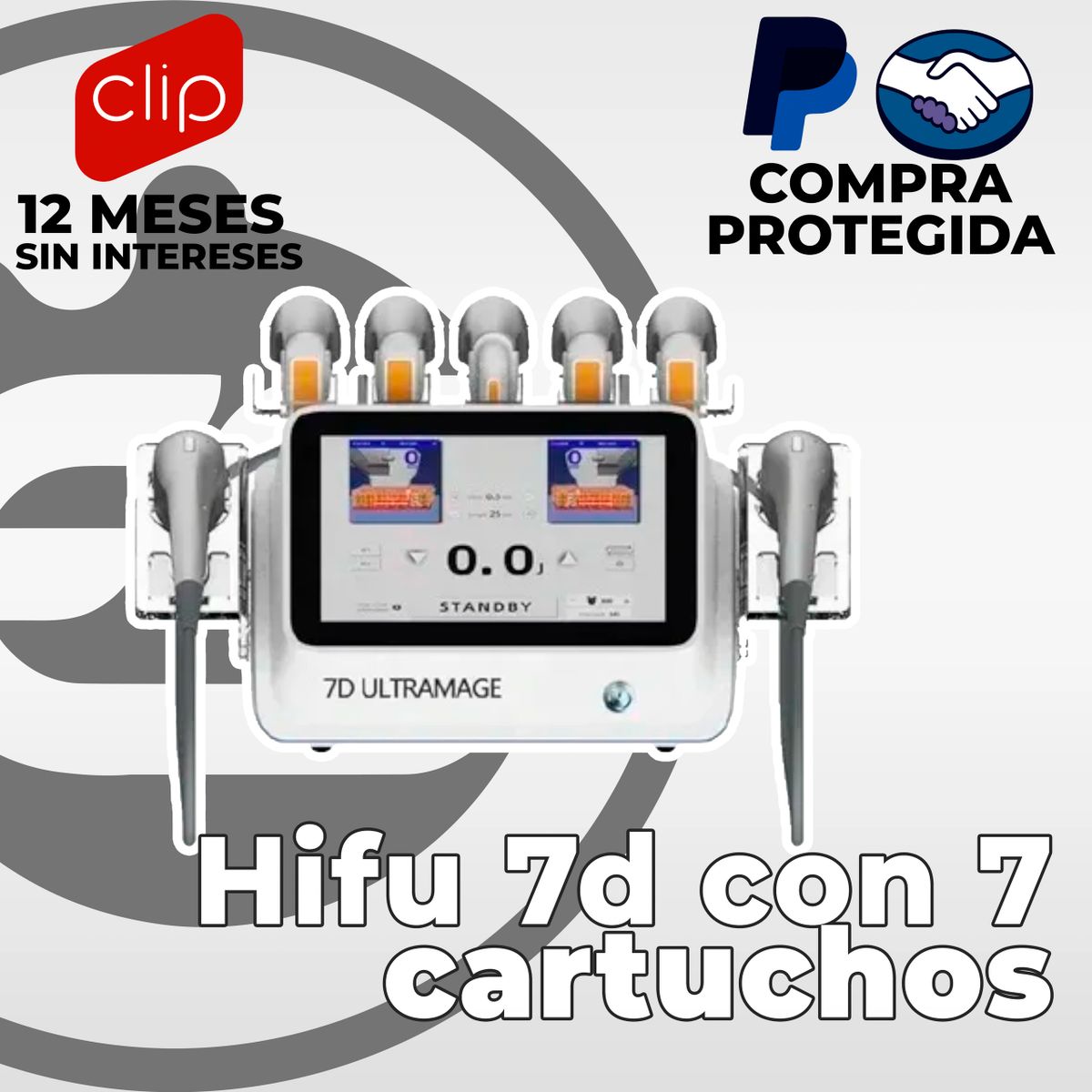 Hifu 7d con 7 cartuchos