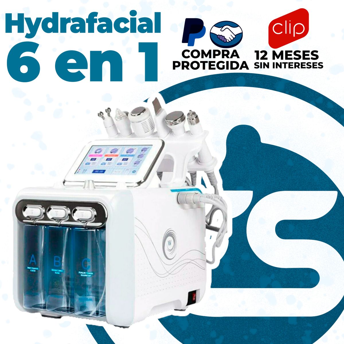 Equipo hydrafacial 6 en 1