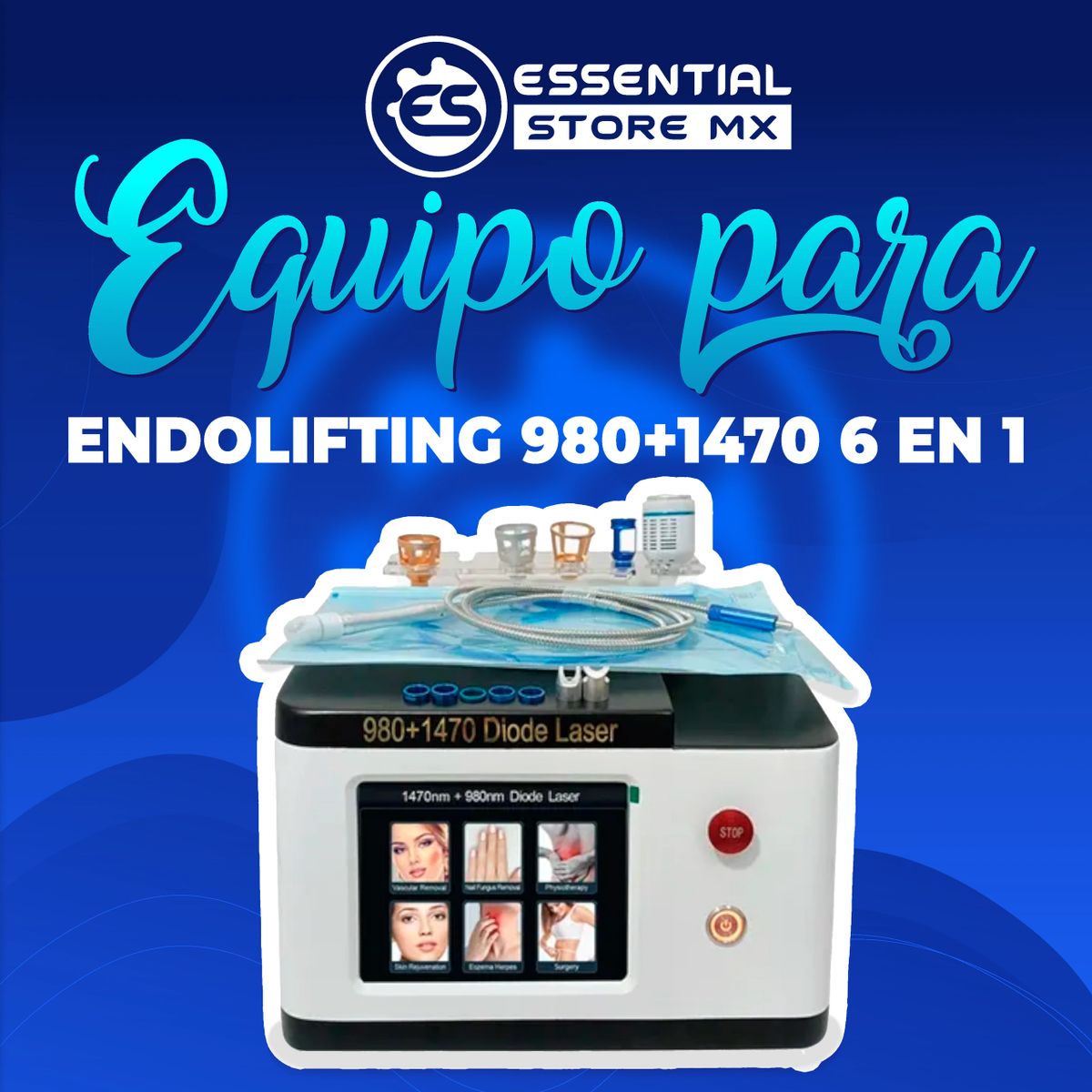 Equipo para endolifting 980+1470 6 en 1