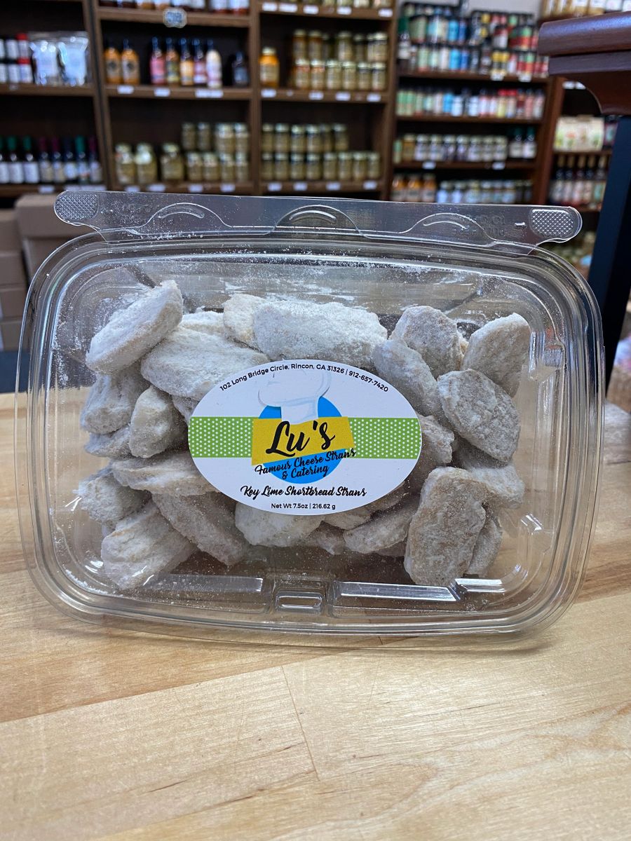 Lu's Key Lime Shortbread Straws- Medium