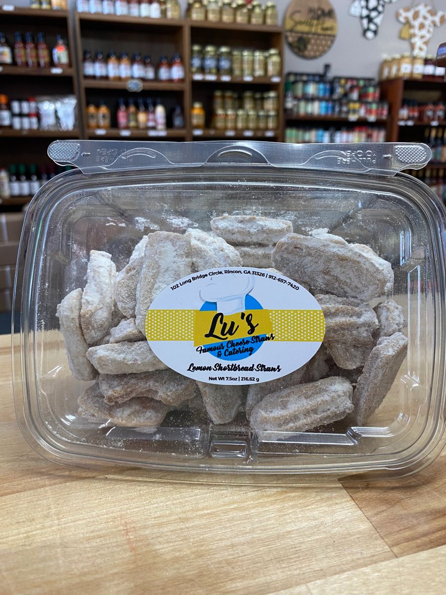 Lu's Lemon Shortbread Straws- Medium