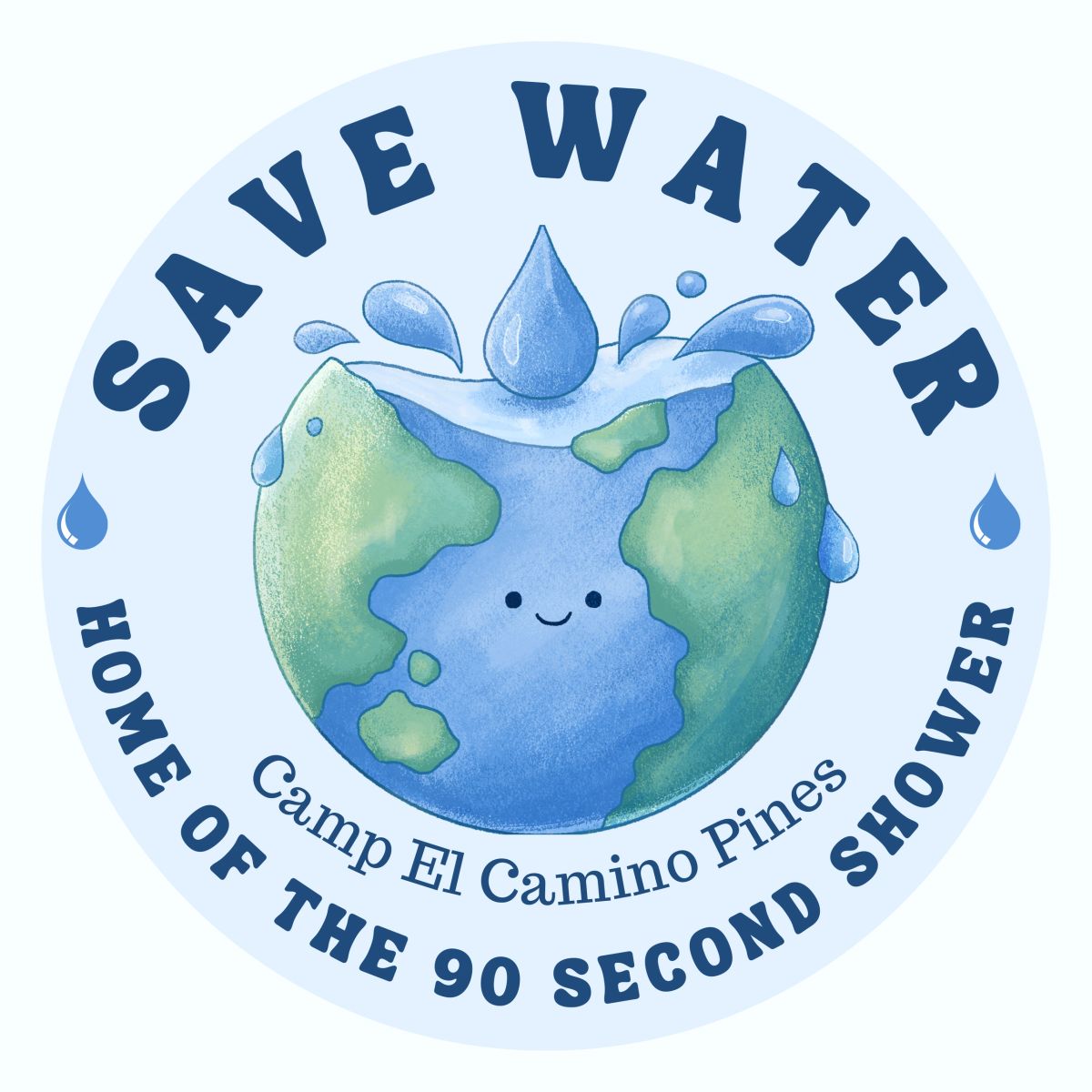 Save Water Sticker- El Camino Pines
