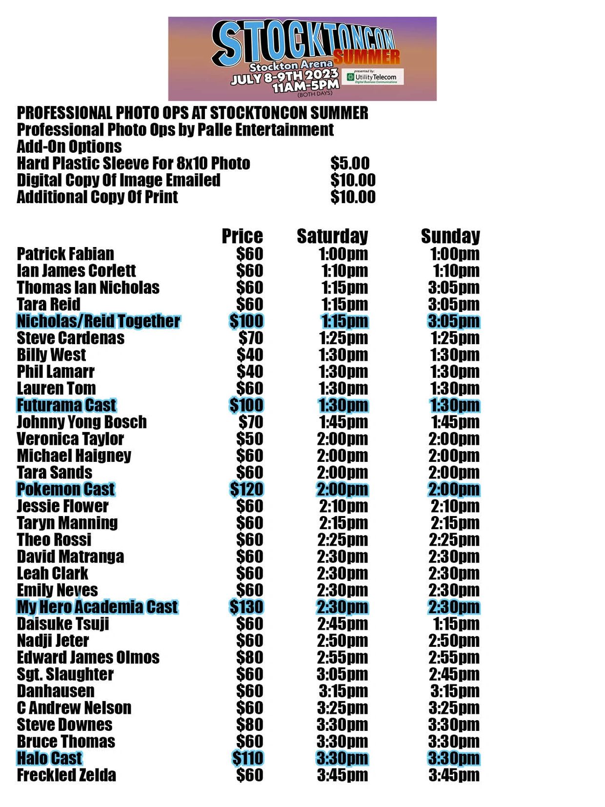 Professional Photo Ops