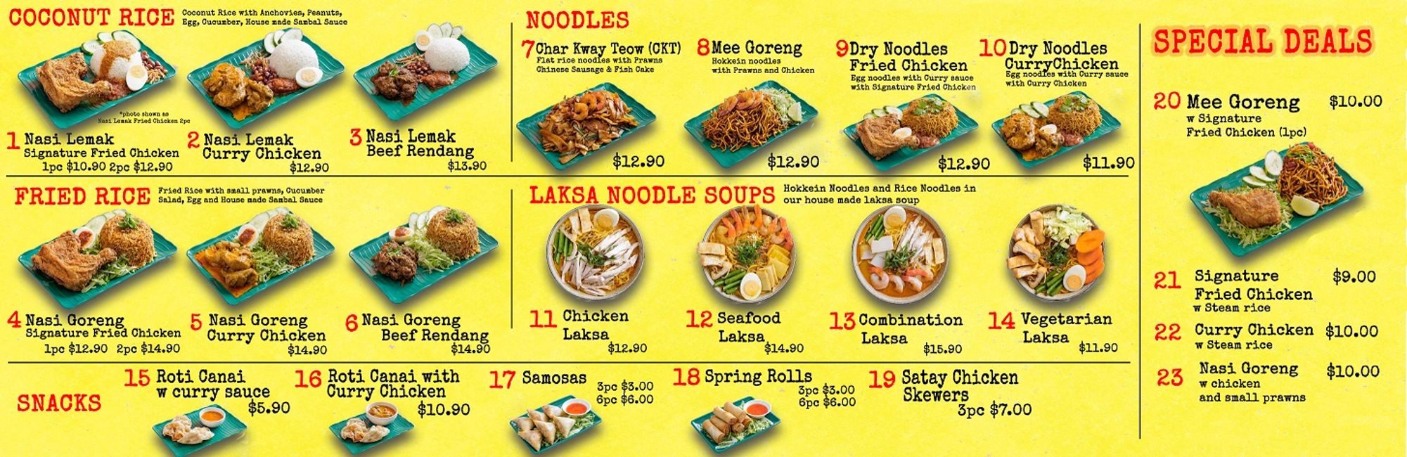 Menu | Lemak - Fried Chicken