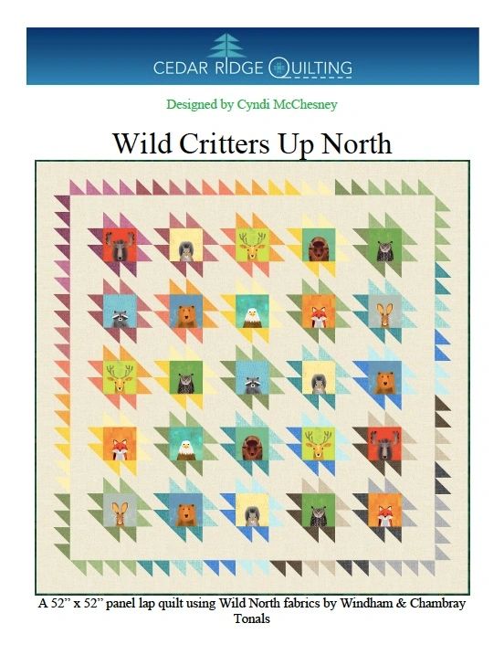 Wild Critters Up North panel pattern