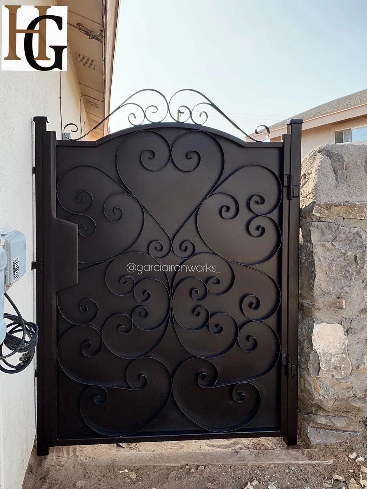 Wrought iron gate designs