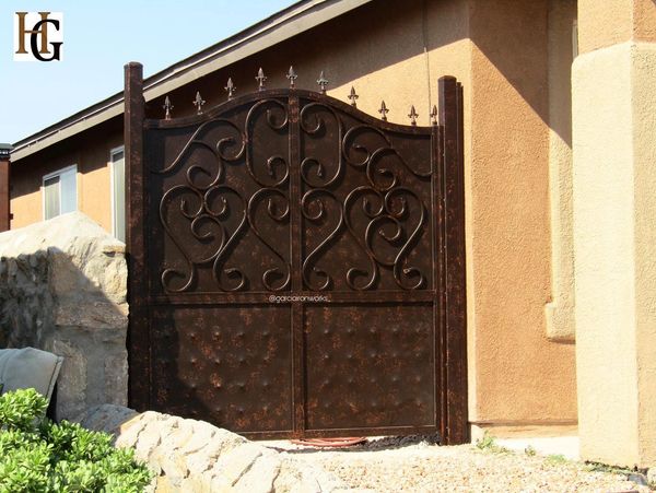 Wrought iron gate designs
