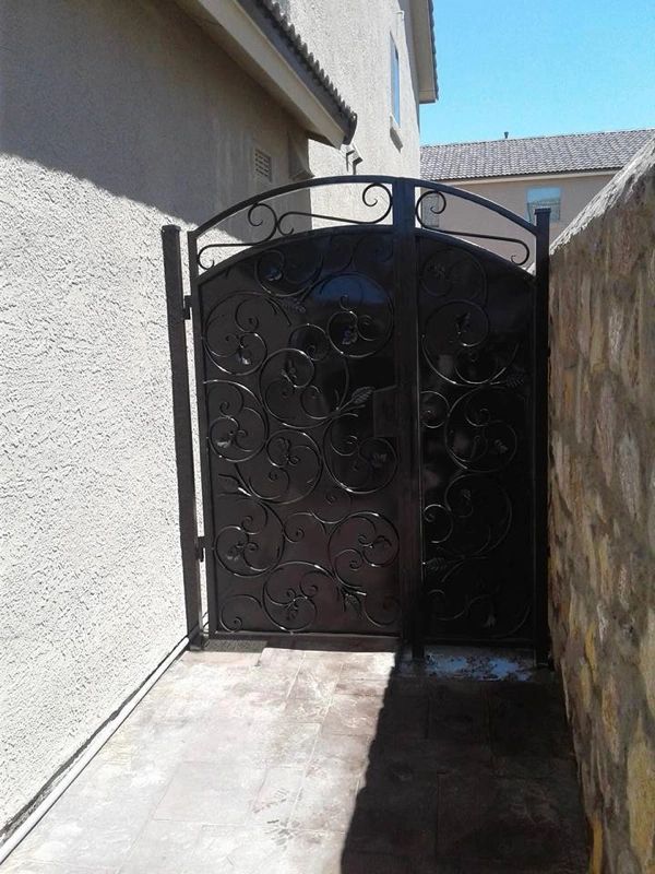 Wrought iron gate designs