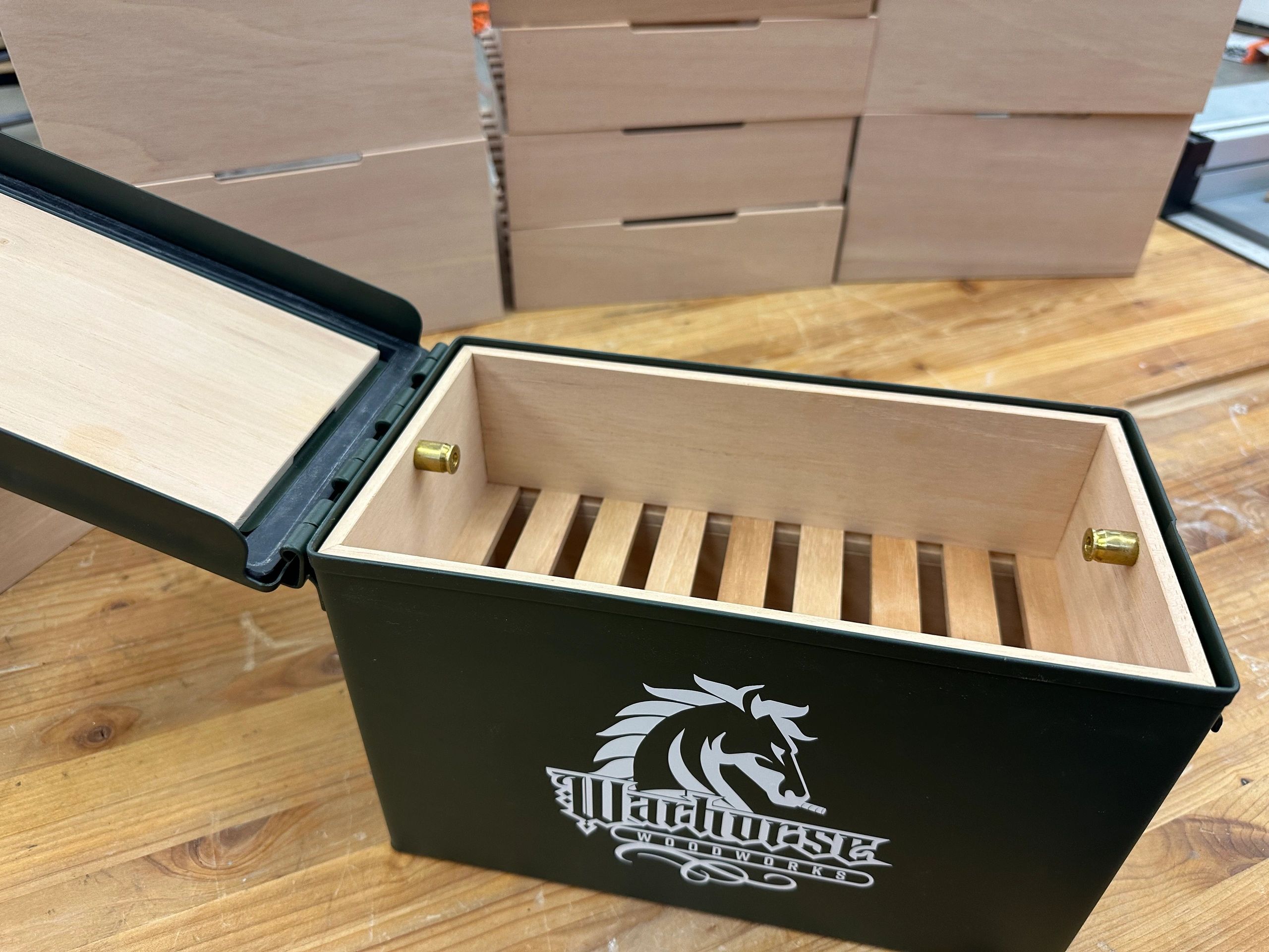 Warhorse Woodworks - Spanish Cedar Cigar Humidor Drawers for NeedOne ...