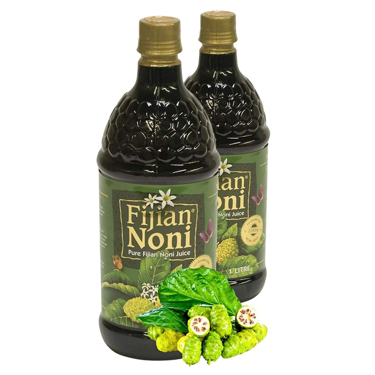 Fijian Noni® Naturally Well-Being Juice (Pack of 2 x 33.8 Fl.Oz) Gluten ...