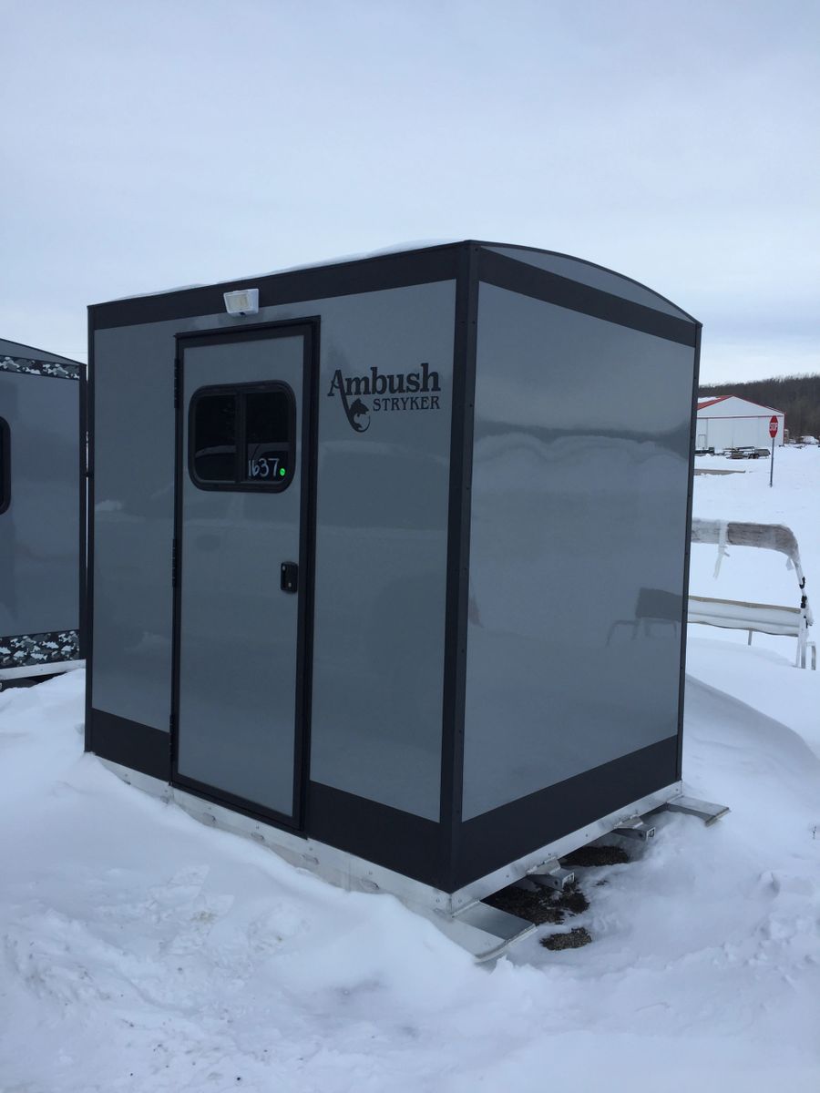 MATTE BLACK STRYKER SPEAR SKID FISH HOUSE