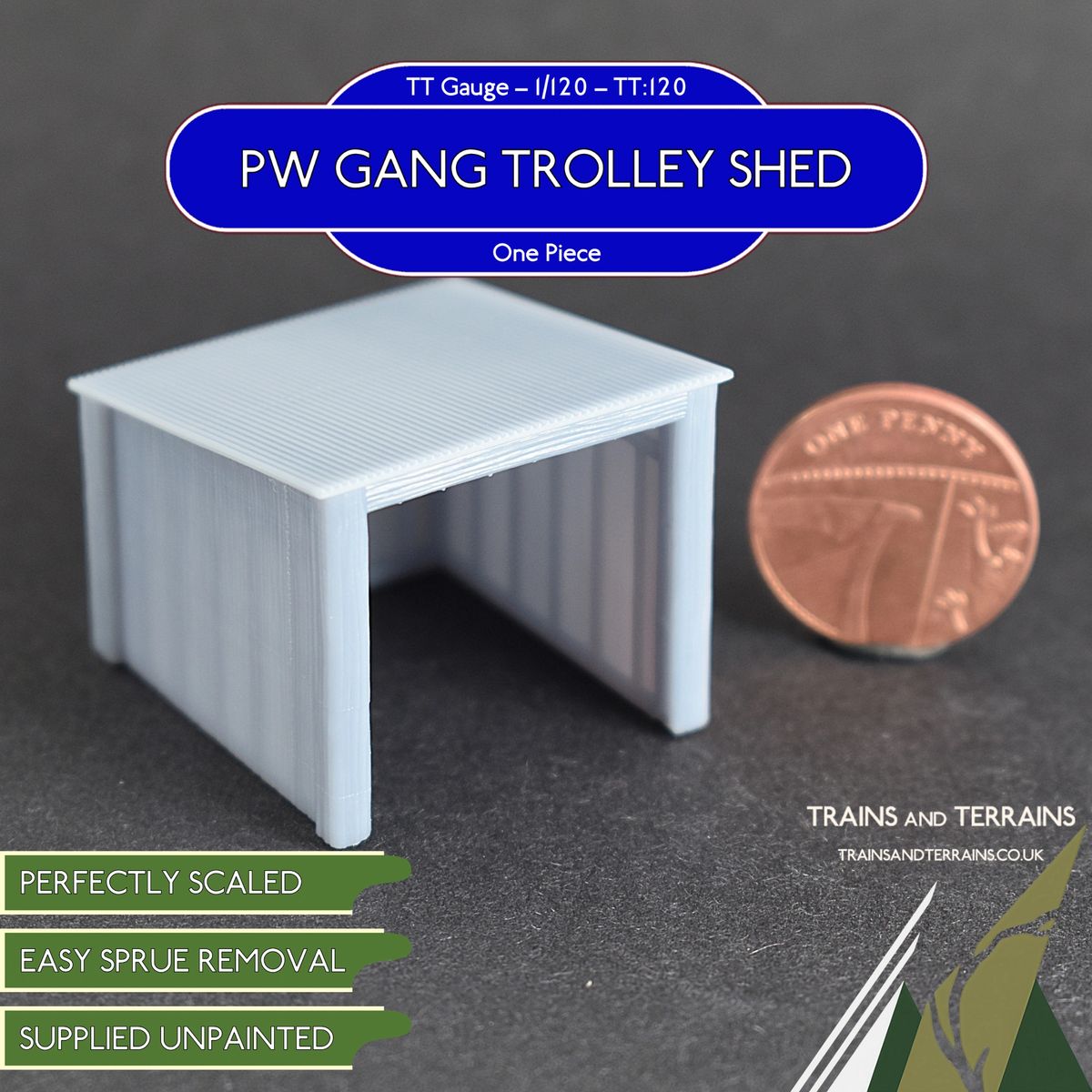 Platelayer's Trolley Shed - TT Gauge (1/120) TT:120