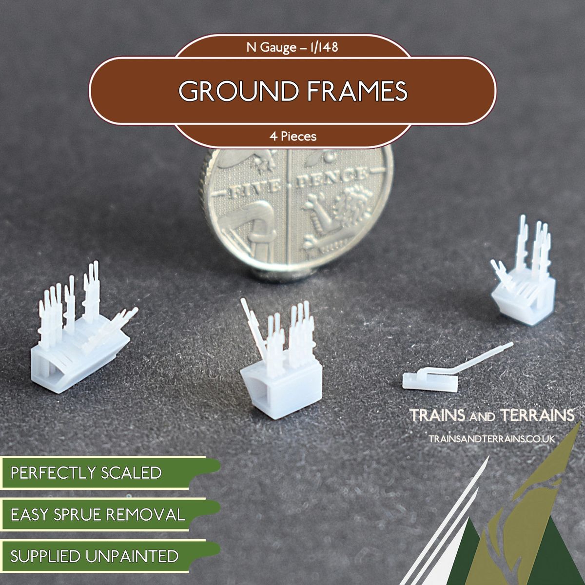 Point Lever Ground Frames (x3 sizes) - N Gauge (1/148)