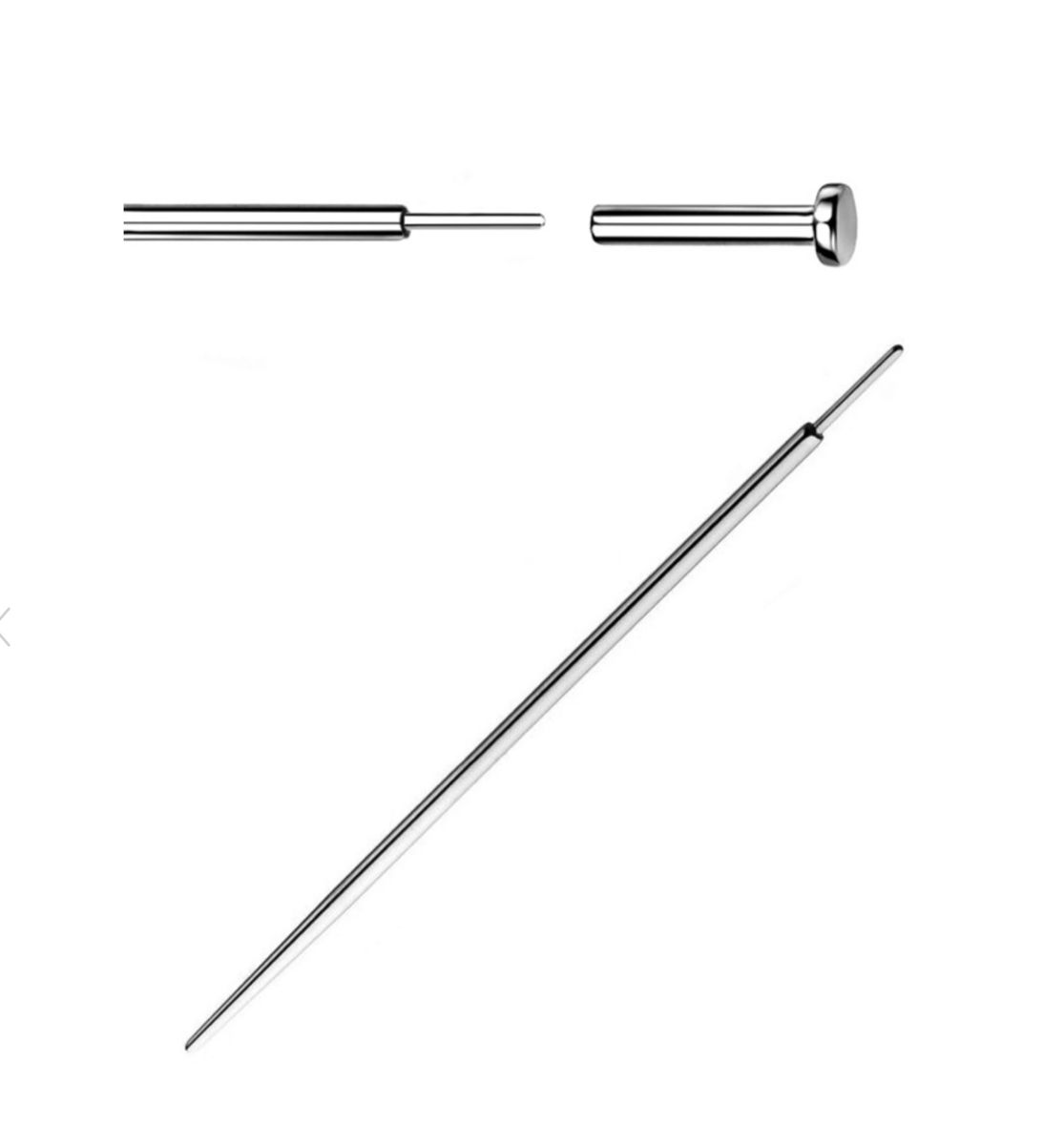 Pin set Titanium Taper for Threadless Jewelry