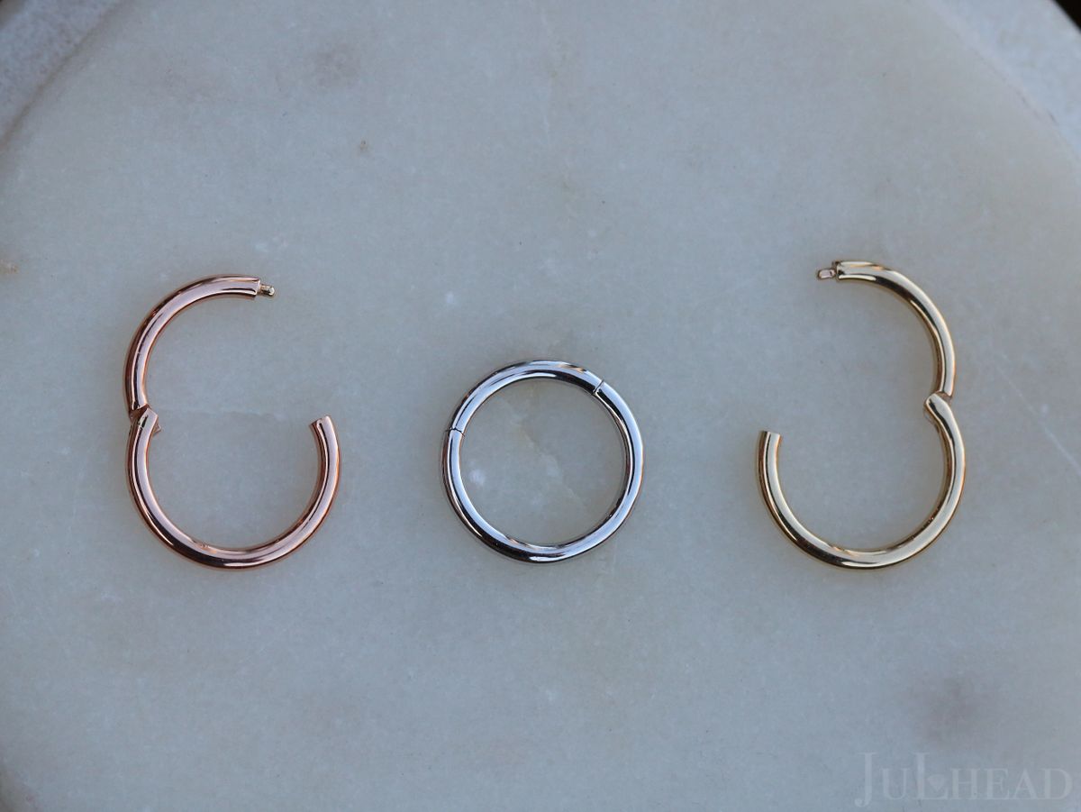 Hinged Rings (Clickers) and Huggies