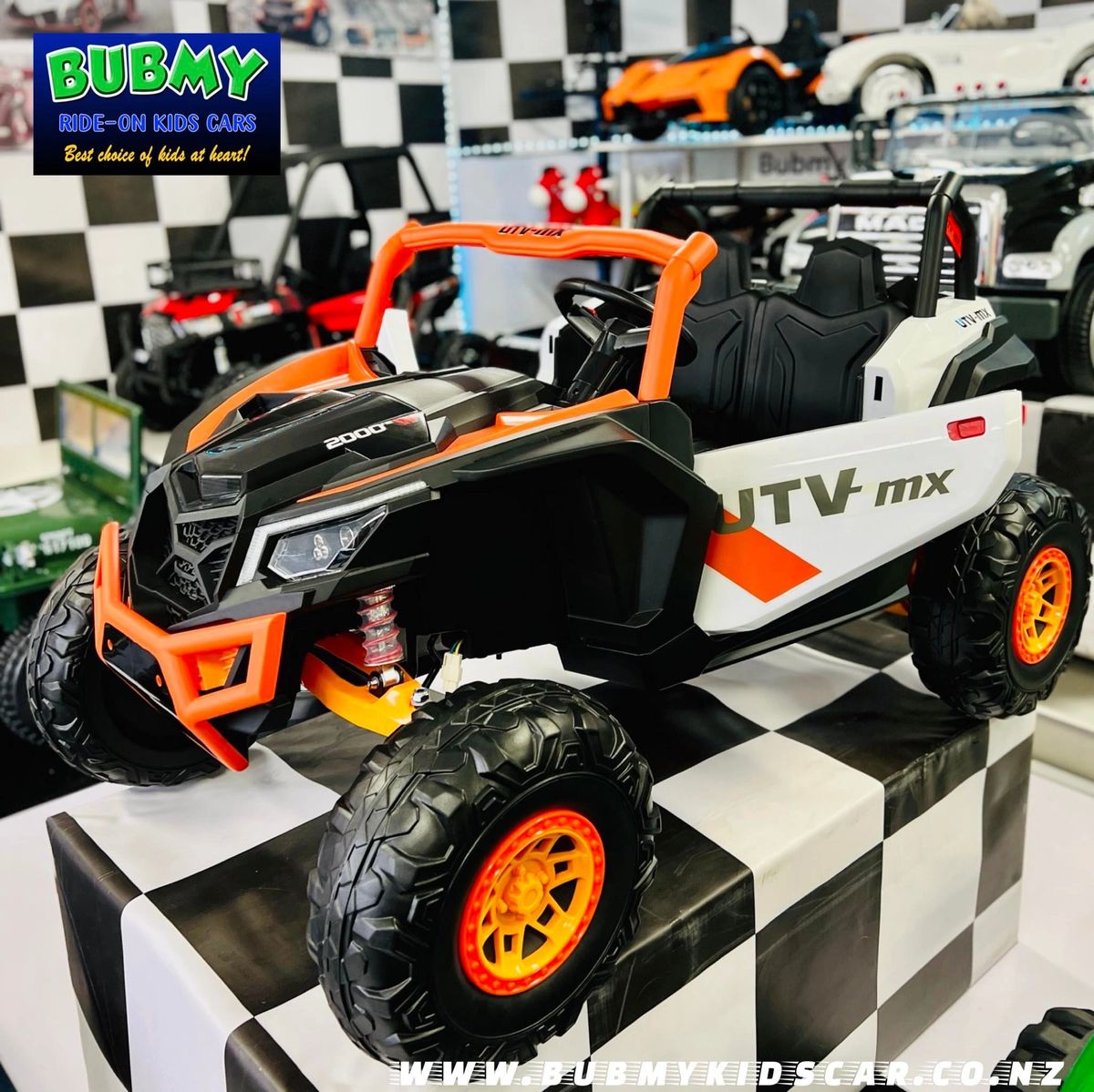 2021 Latest version 24volts HUGE UTV-MX 4WD -Rubber Wheels- 60KG CAPACITY