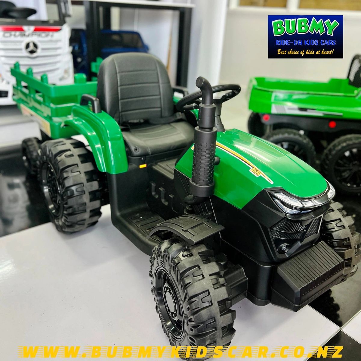 PRE-ORDER: 24Volts Huge Ride-On Tractor with Trailer and 2*200 watts motors