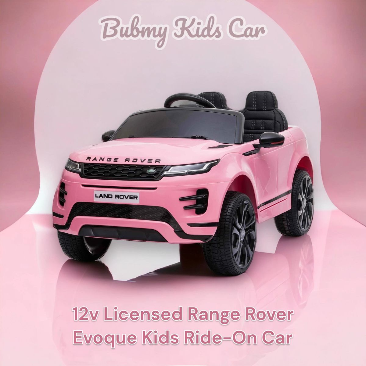 12V Licensed Land Rover Evoque Electric Ride On Toy - Pink