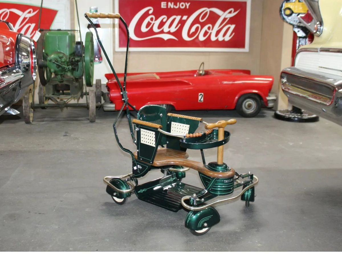 Restored 1940s-50s Taylor top baby child vintage stroller