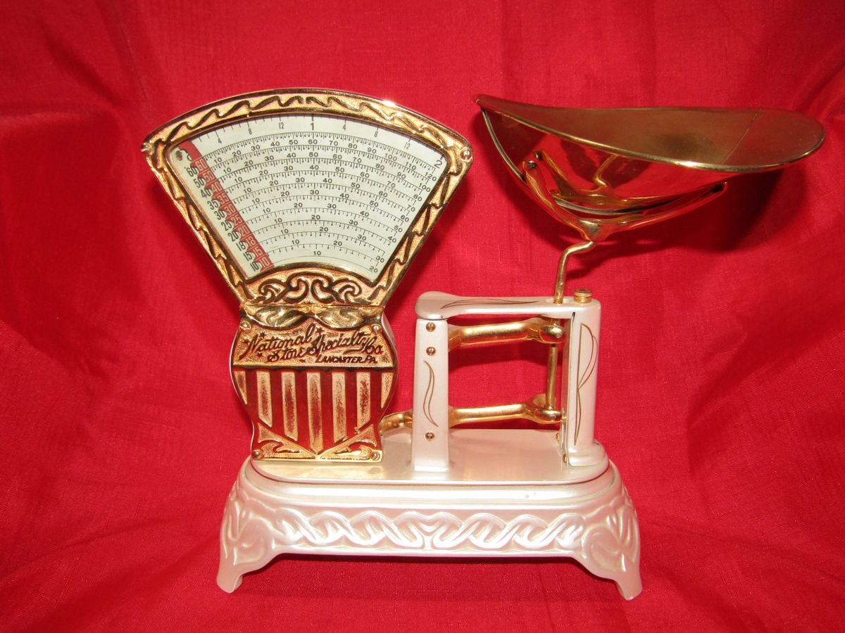 Early 1900's National Stone Specialty Restored Candy Scale