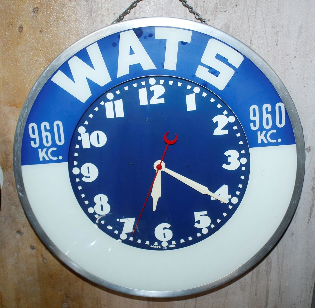 Wats 960 Radio Neon Clock