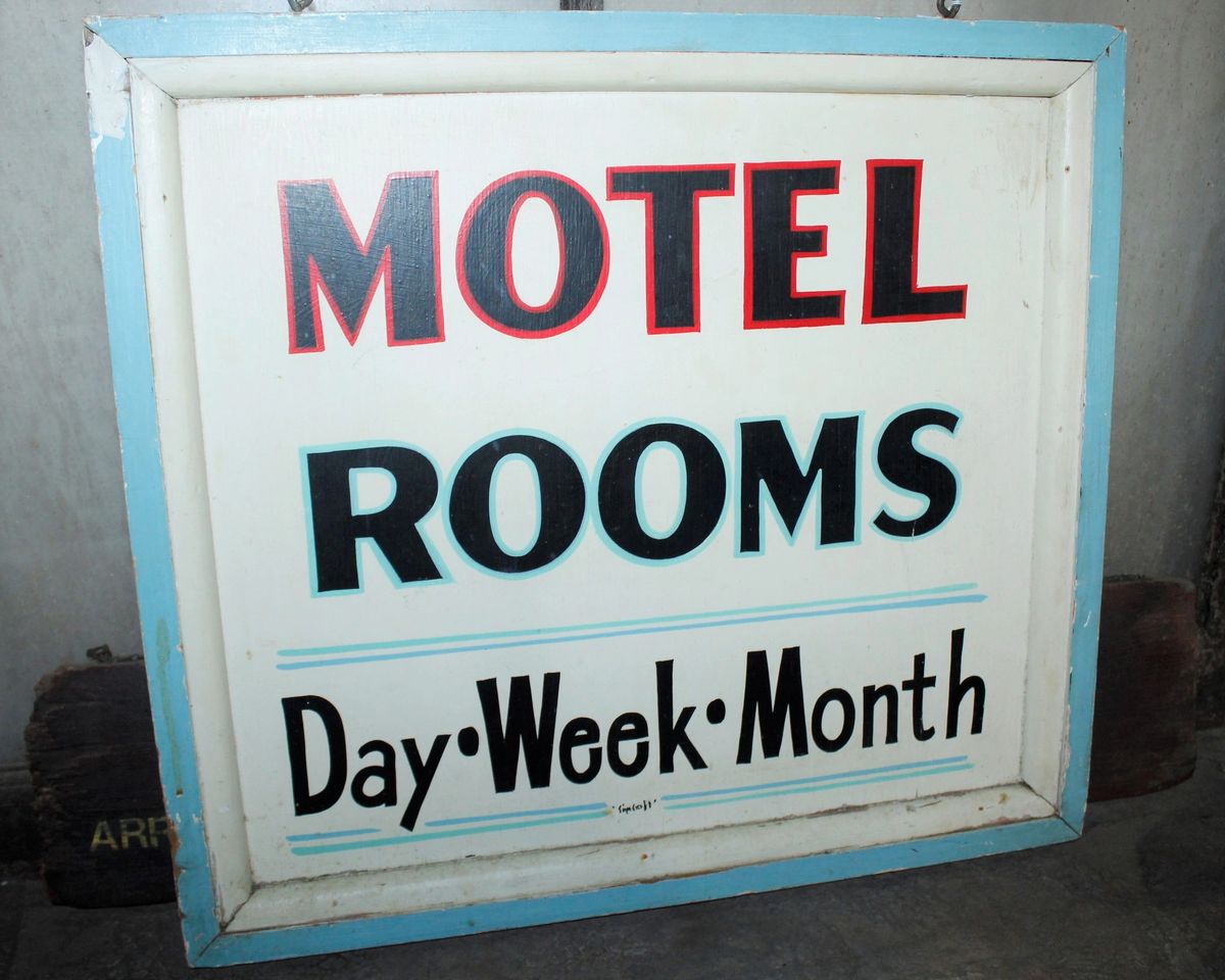 Motel Rooms Wooden Frame