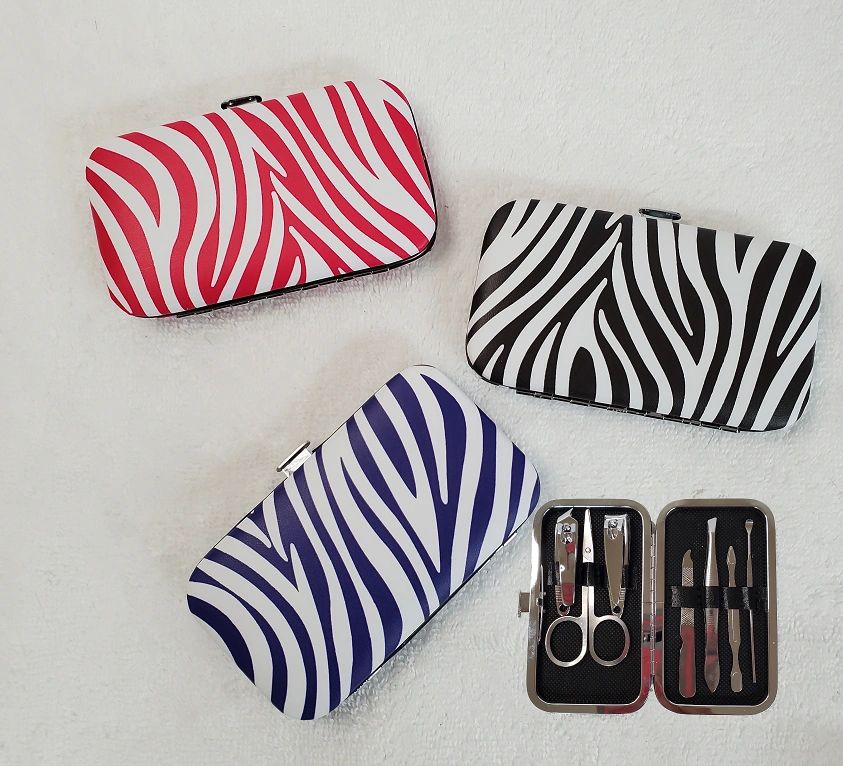 Zebra Print 7 Piece Tool Kit - Choice of 3 Colors