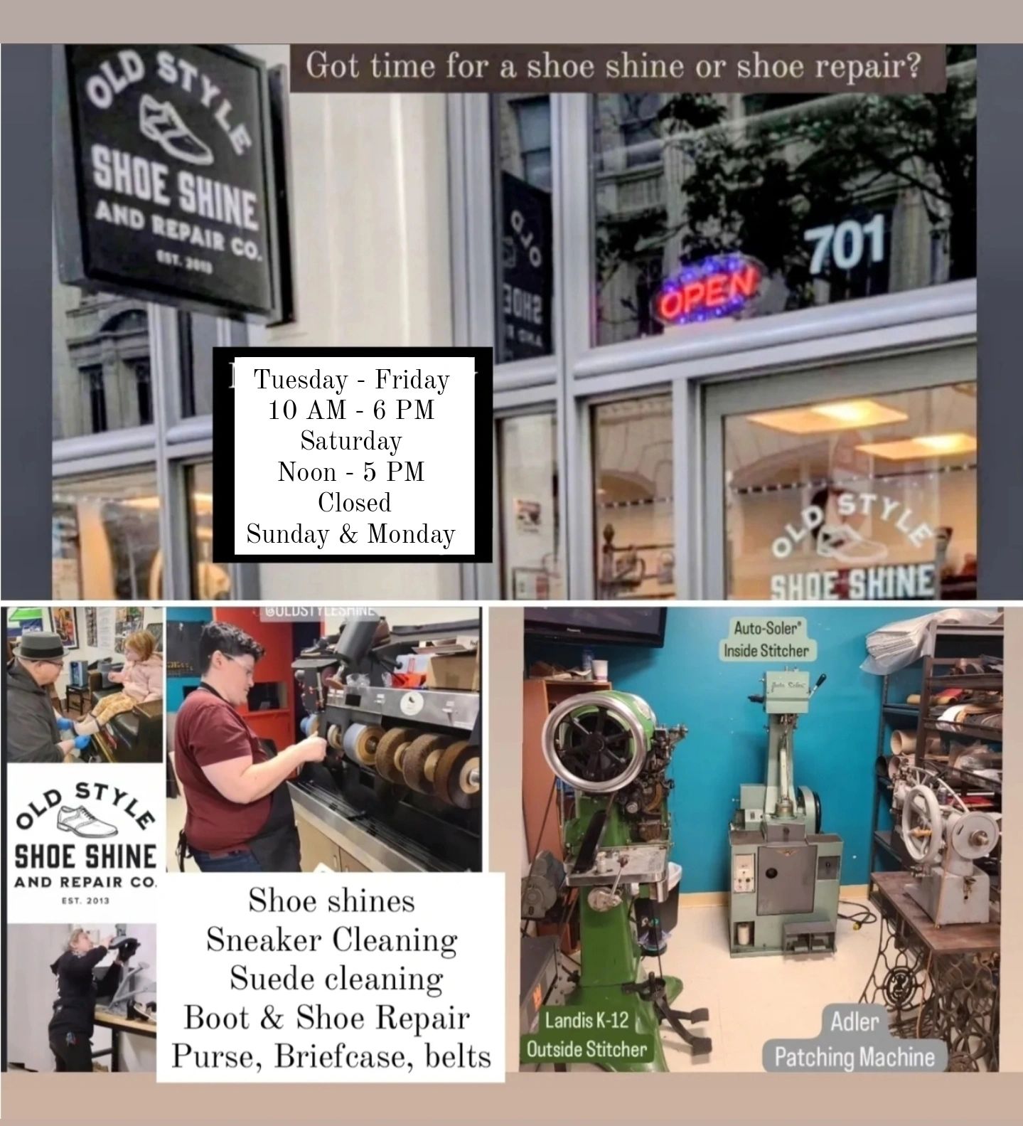 Old Style Shoe Shine-Repair Co