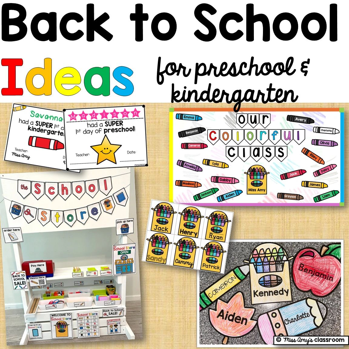 Back to School Activities for Preschool & Kindergarten