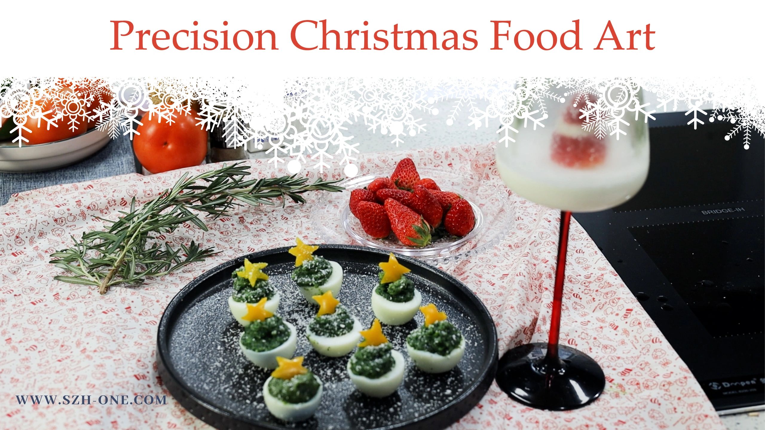Precision Cooking Creates Festive Food Art Using Our Induction