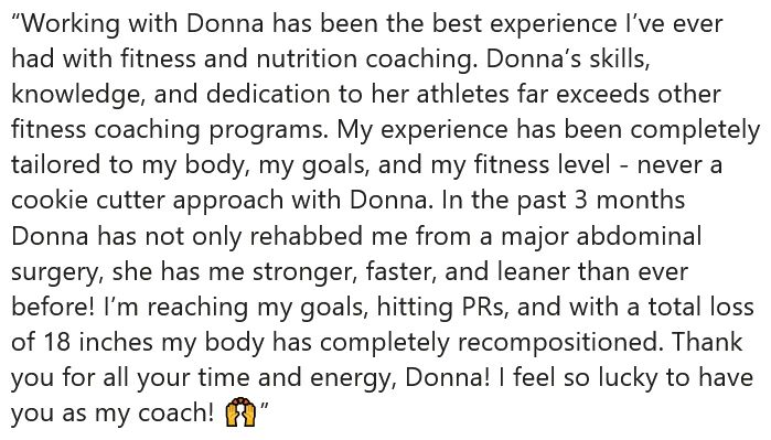 Fitness Coach for Women | Donna the Trainer