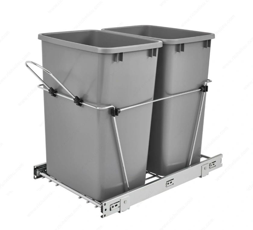 Dual Garbage Can Assembly