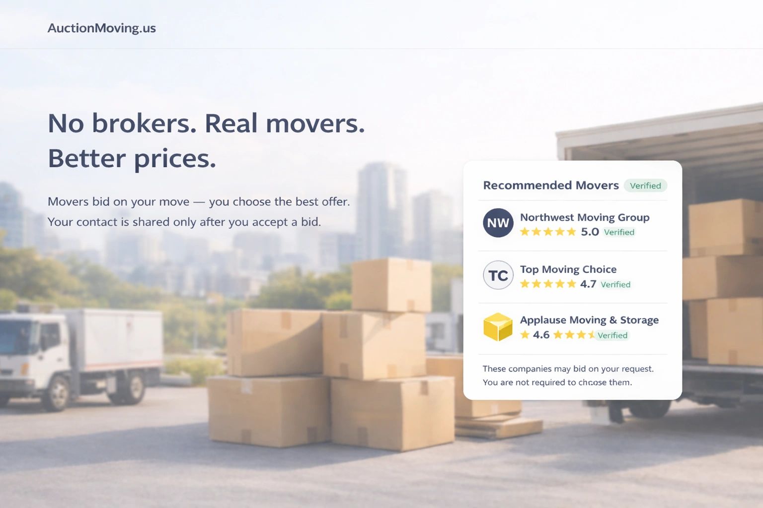 Affordable Moving Services for Your Next Move! | Auction Moving