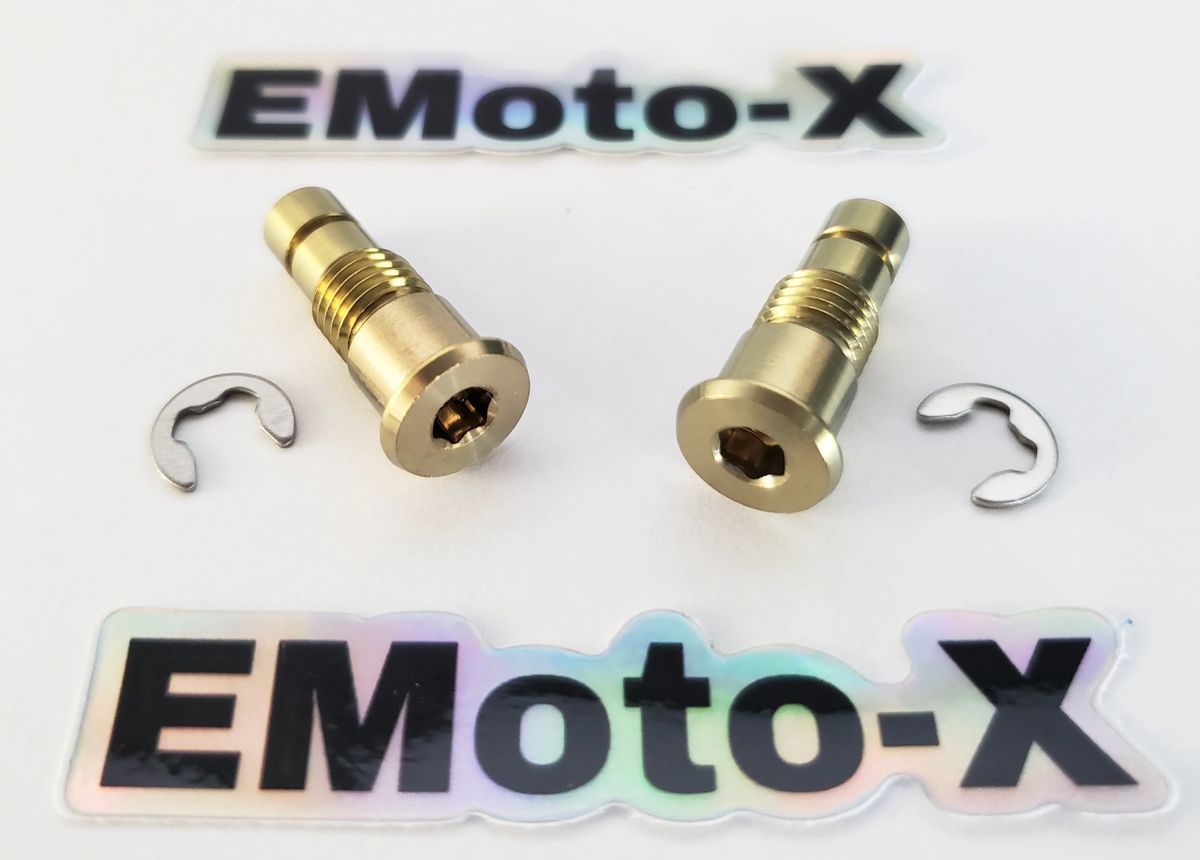 Titanium Battery Cover Replacement Pin Kit Gold Gloss